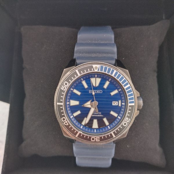 Seiko Samurai Limited Edition Men's Watch Blue | WatchCharts Marketplace