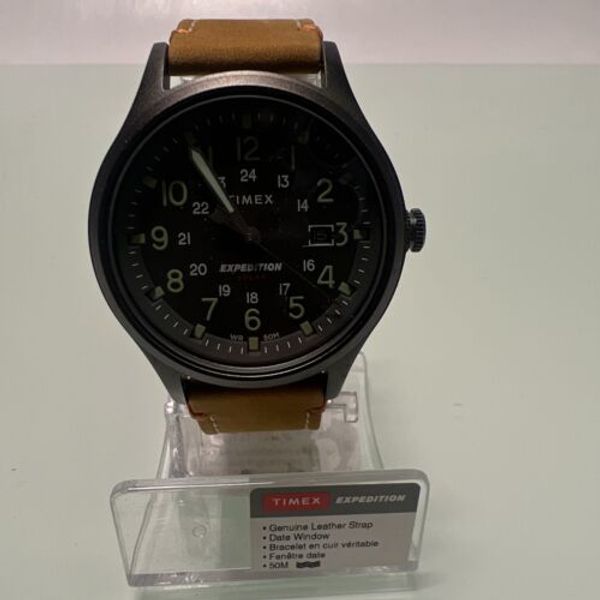 Timex Men's Expedition Scout Solar-Powered 40mm Watch Tan/Gunmetal/Gray ...