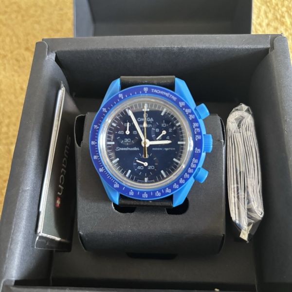 Omega x Swatch Mission To Neptune - Bioceramic Speedmaster Moonswatch ...