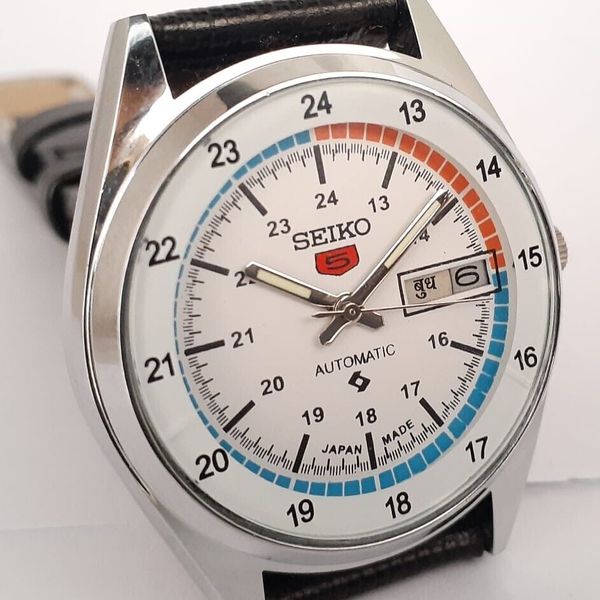 Vintage Seiko 5 Automatic Day Date Japan Made Men's Wrist Watch Good ...