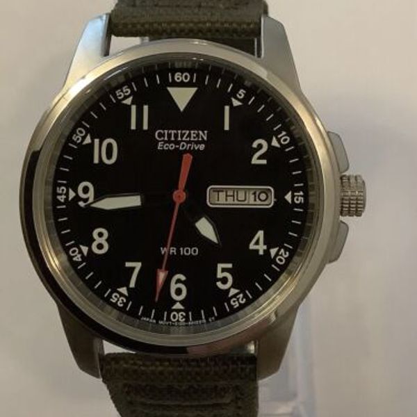 Citizen Eco Drive Military Mens Watch. | WatchCharts Marketplace