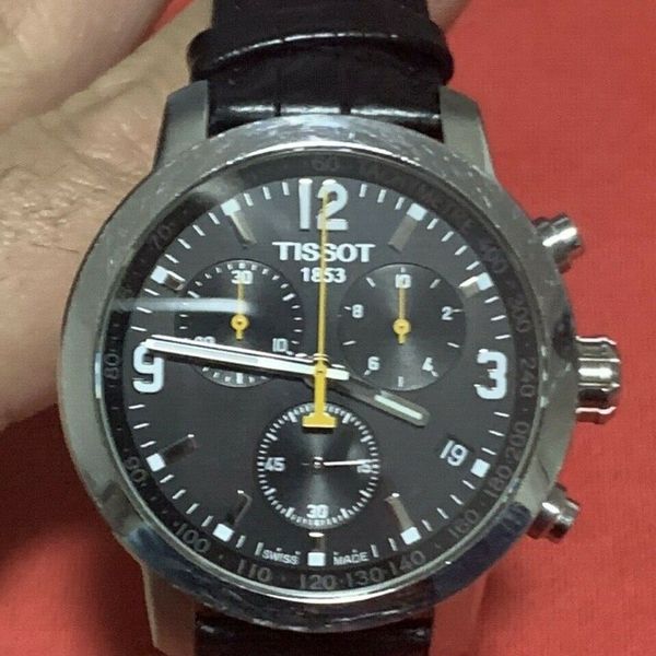 TISSOT PRC 200 QUARTZ CHRONO T0554171605700 BLACK DIAL T055.417.16.057.00 | WatchCharts Marketplace