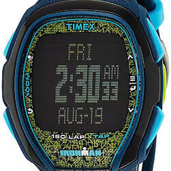 Timex TW5M08200 Ironman Sleek Men's Digital Tapscreen Watch Blue Resin ...