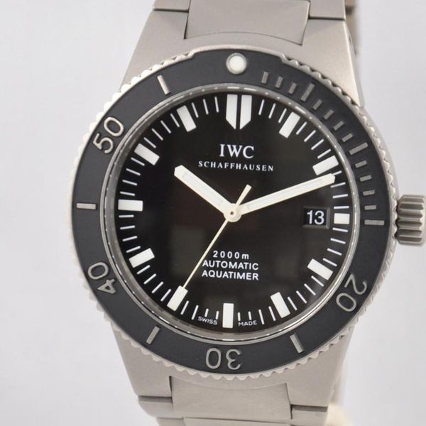 FS: IWC GST Aquatimer Titanium Automatic 2000 Dive 3536 IW353601 Black ...