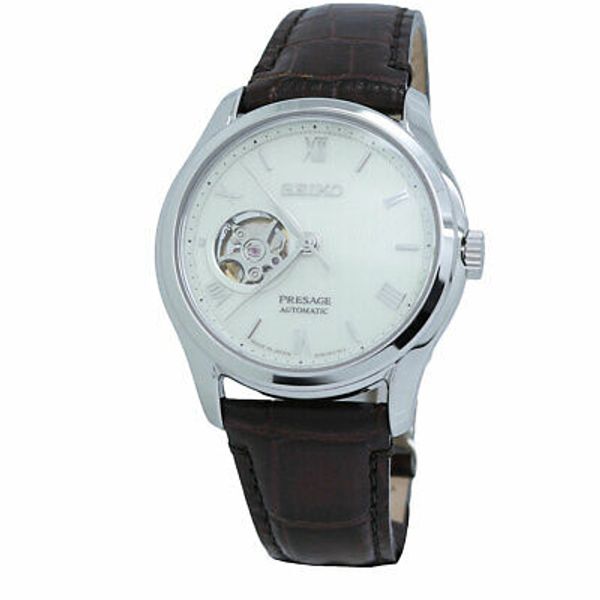Seiko Presage Automatic White Dial Brown Leather Men's Watch SSA413J1 | WatchCharts Marketplace