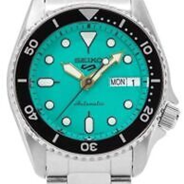 Seiko 5 Sports SKX Style Midi Teal Dial Automatic SRPK33K1 100M Men's ...