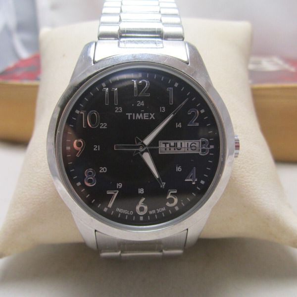 Timex Men's Easy Reader Quartz WR30M Indiglo Watch W/Day & Date Works, #507. | WatchCharts ...