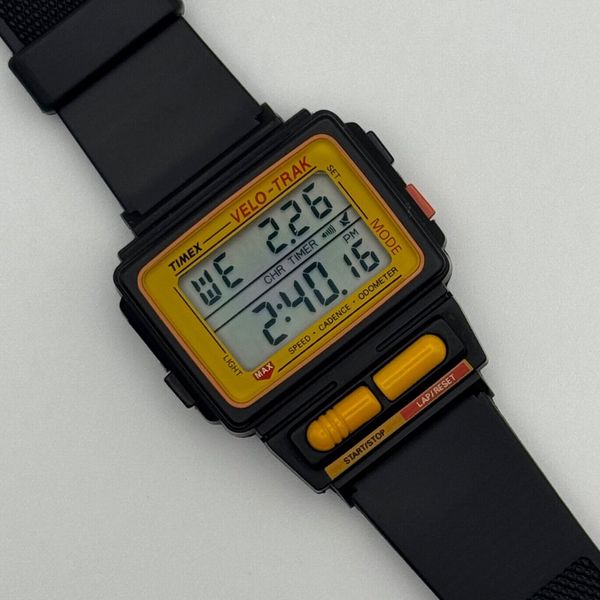Vintage 1990 Timex Velo-Trak - RARE 90's Digital Watch - Cycling - Nice ...