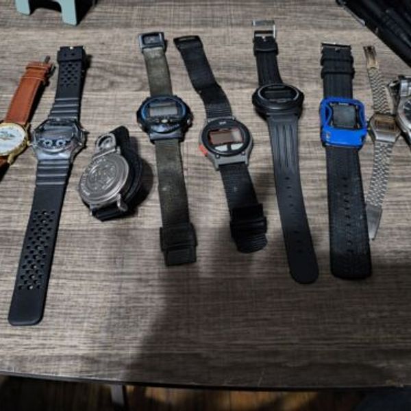 Watch Lot x9 Seiko Casio Smith & Wesson Aquatech Skmei Quintel ...