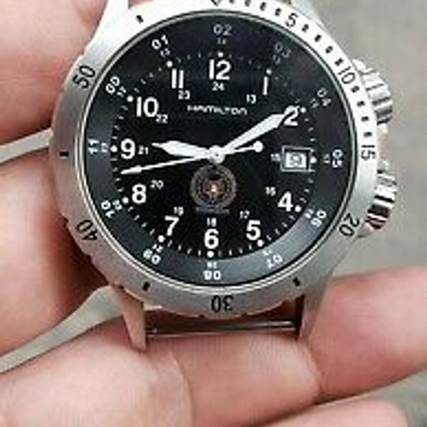 Vintage HAMILTON Military SINGAPORE H 744510 , 41mm case , Diver 100 m ...