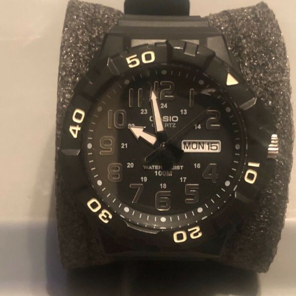 CASIO MRW-210H-1AV (5474) 'Dive' Rotating Bezel Black Resin Works Great ...