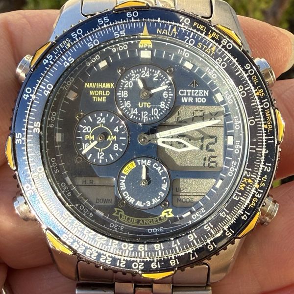 Citizen Men's Blue Angels Navihawk World Time Watch C300-Q00842 ...