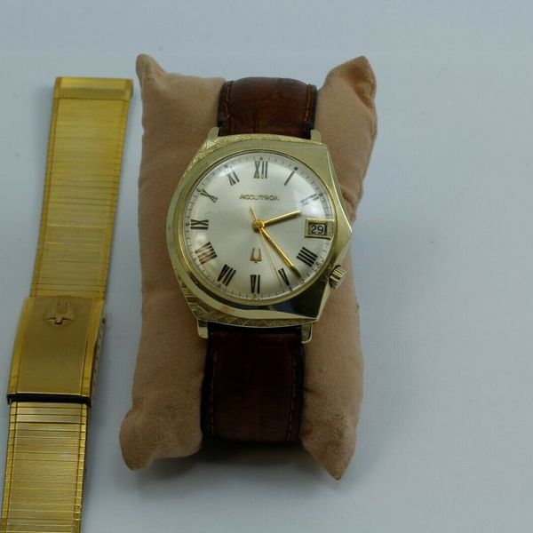 Bulova Accutron 14k Solid Gold Tuning Fork Watch | WatchCharts