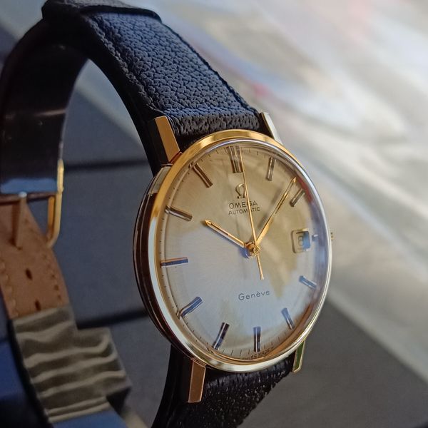 OMEGA 565 Geneve Automatico Orologio Vintage Cassa Laminata ...