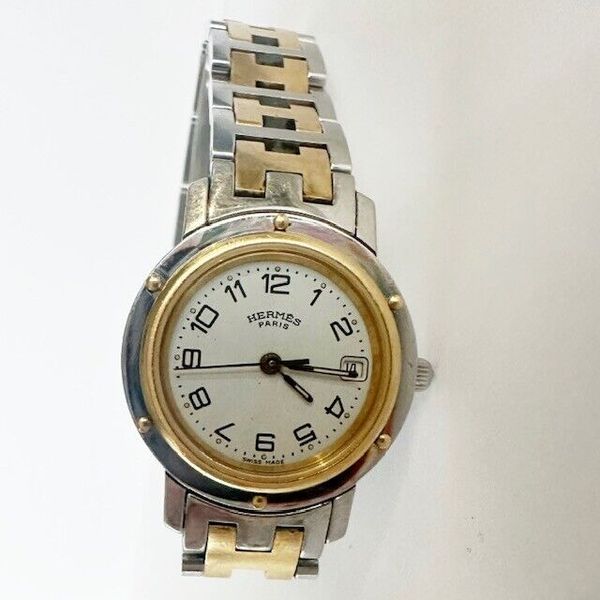 HermÃ¨s Clipper Watch with H-Motif Link Bracelet | WatchCharts Marketplace