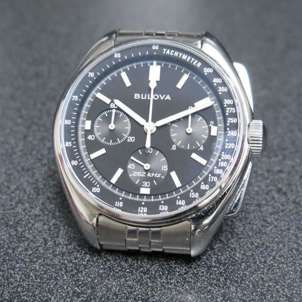 [$349 USD] For sale Bulova Lunar Pilot Black Dial Chronograph 96A225 ...