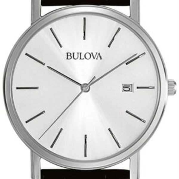 Bulova Men's 96B104 Strap Silver Dial Watch | WatchCharts