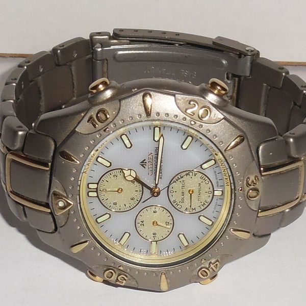 CITIZEN ECO DRIVE GN-4W-UL ALL TITANIUM WRIST WATCH. PLEASE READ ...