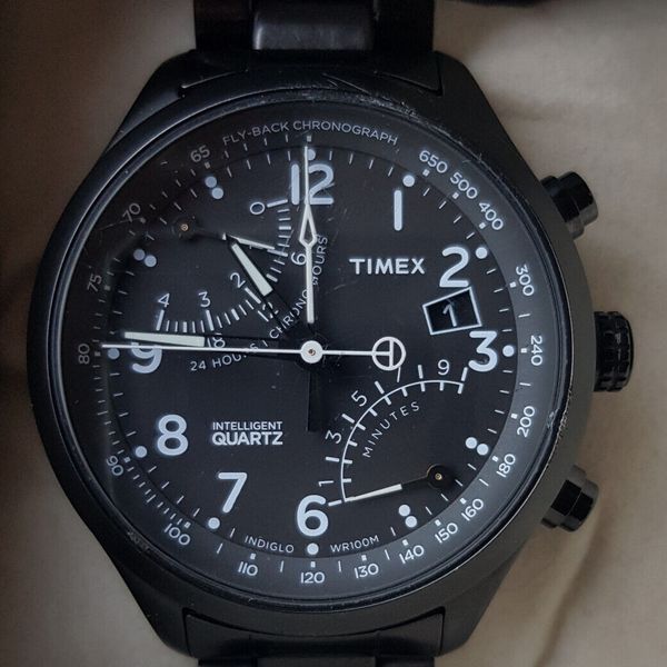 Timex Intelligent Quartz TW2P60800 Fly-Back Chronograph Watch ...