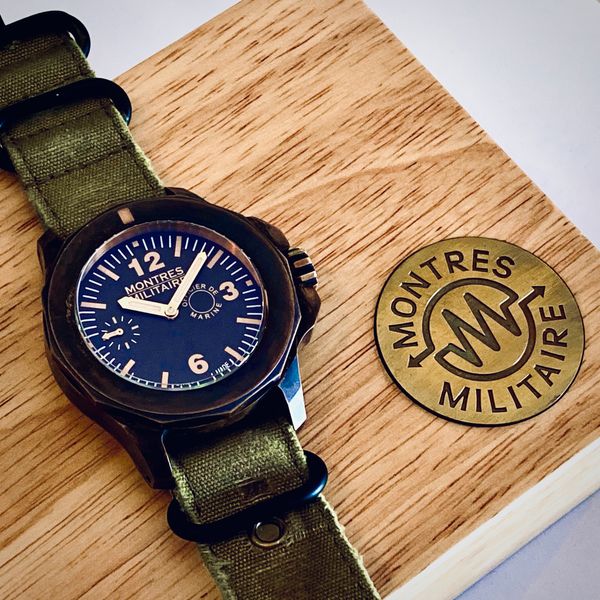 FS: Montres Militaire Officier de Marine Bronze Dive Watch 7102 47mm ...