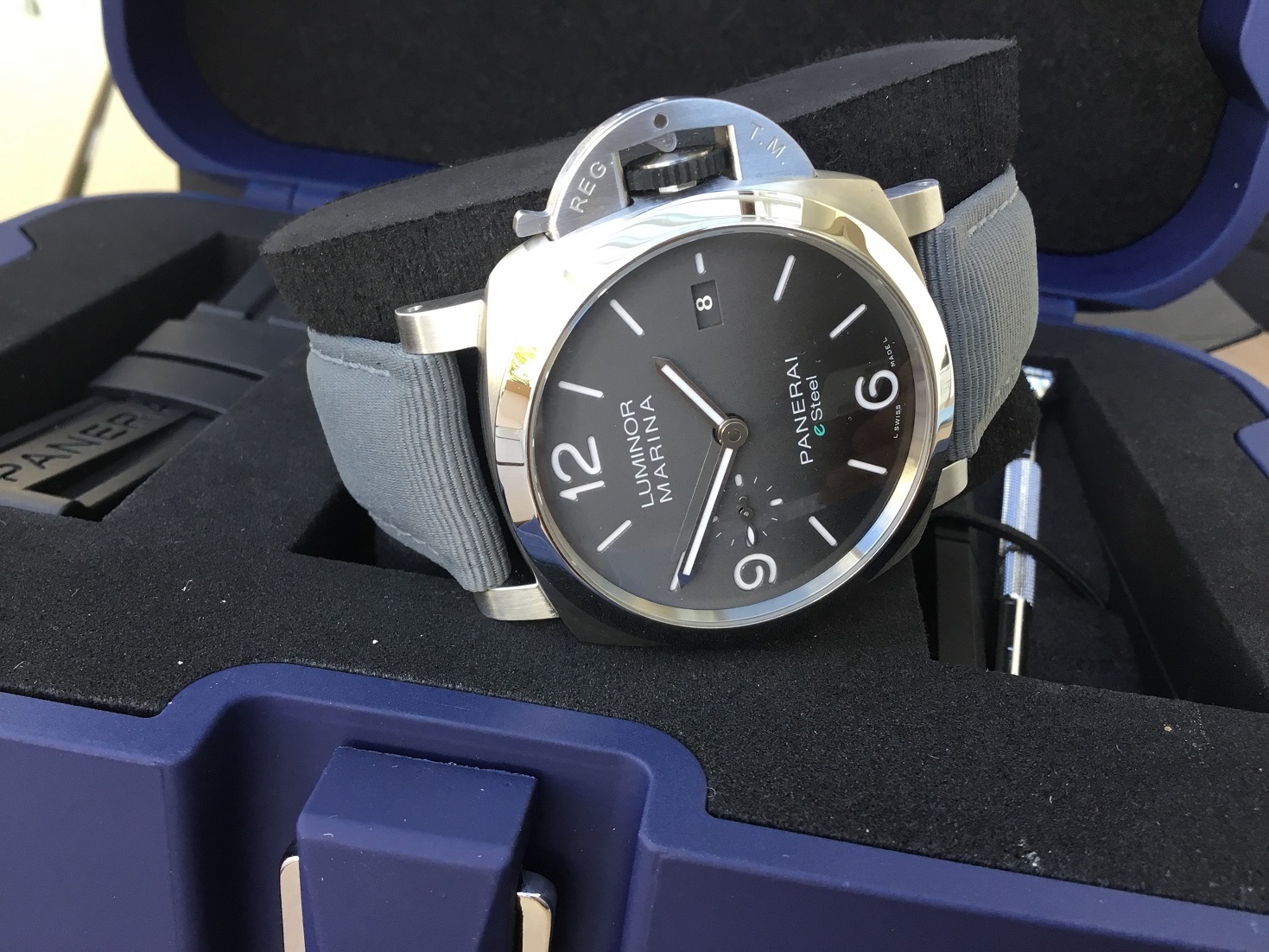 FS: Panerai Luminor Marina eSteel Grigio Roccia PAM01358 | WatchCharts ...
