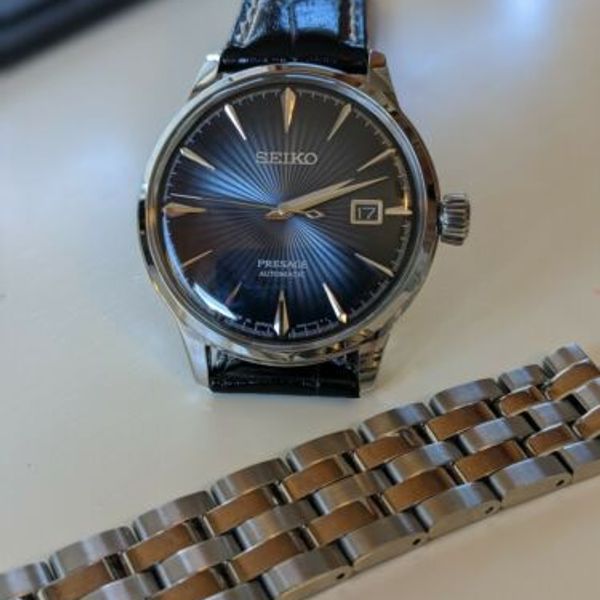 Seiko Presage Cocktail Time Blue Moon SRPB41 w/ original box, bracelet ...