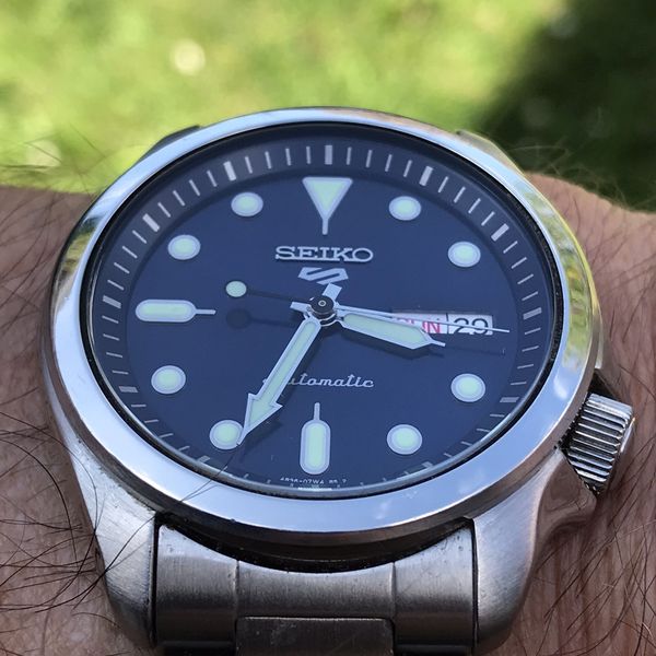 Seiko 5 Automatic Mens Watch 4R36-08L0 Blue Dial 24 Jewels Japan | WatchCharts Marketplace