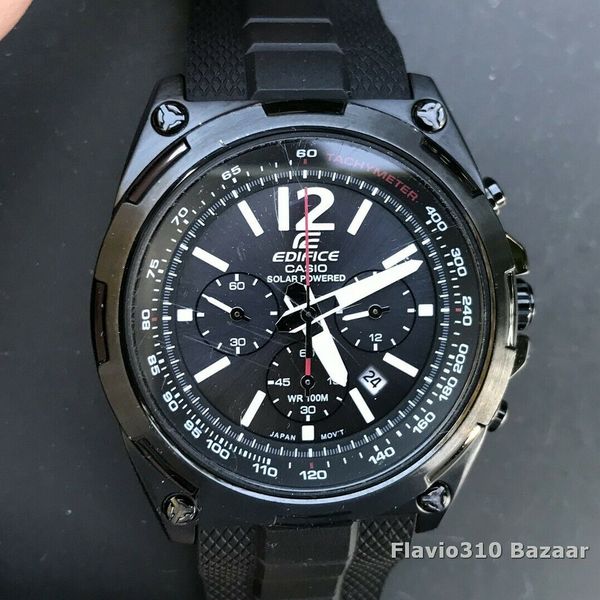 Casio EDIFICE EFR-545SBPB-1B (5274) Tough Solar Tachymeter 46mm Black ...