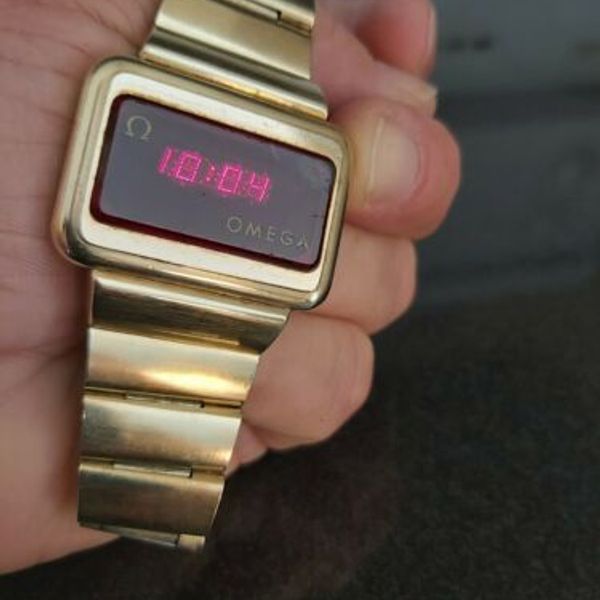 Omega Constellation 1602 Vintage digital Led watch Time Computer Watch ...