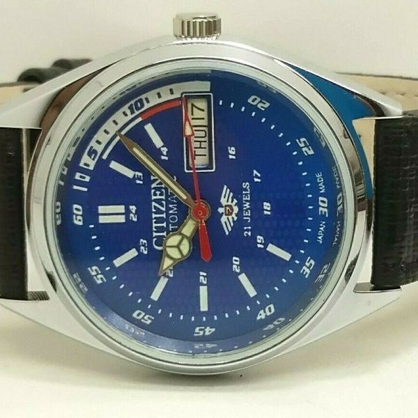 Citizen 8200 Automatic Men's Steel 21 Jewels Day Date Vintage Japan ...