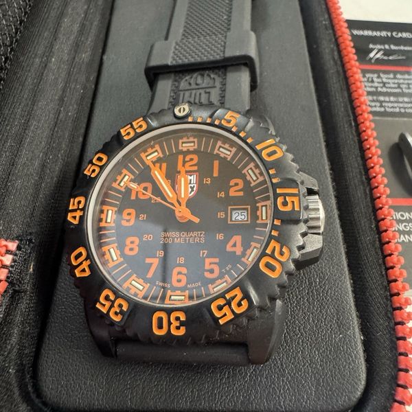 luminox navy seal watch 3050/3950 Orange | WatchCharts Marketplace