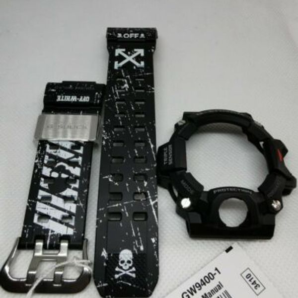 Brand New custom Off White band and bezel for Casio G Shock Rangeman ...