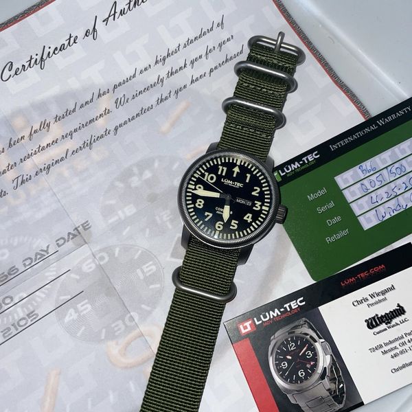 Lum Tec Combat B66 Watch LIMITED EDITION #51/500 | WatchCharts Marketplace