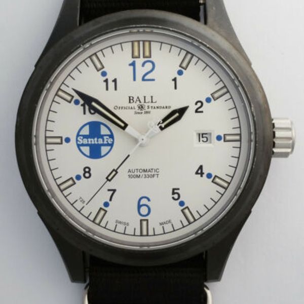 Very Rare Ball Santa Fe NM1092C No.67 Mens Railroad Wrist Watch ...