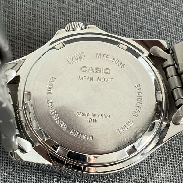 Casio MTP-3035 37mm All stainless steel Quartz Watch. | WatchCharts ...