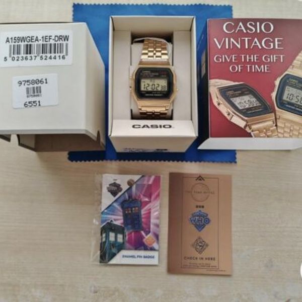 CASIO doctor who BBC DR WHO LIMITED EDITION watch in Tardis box, papers ...