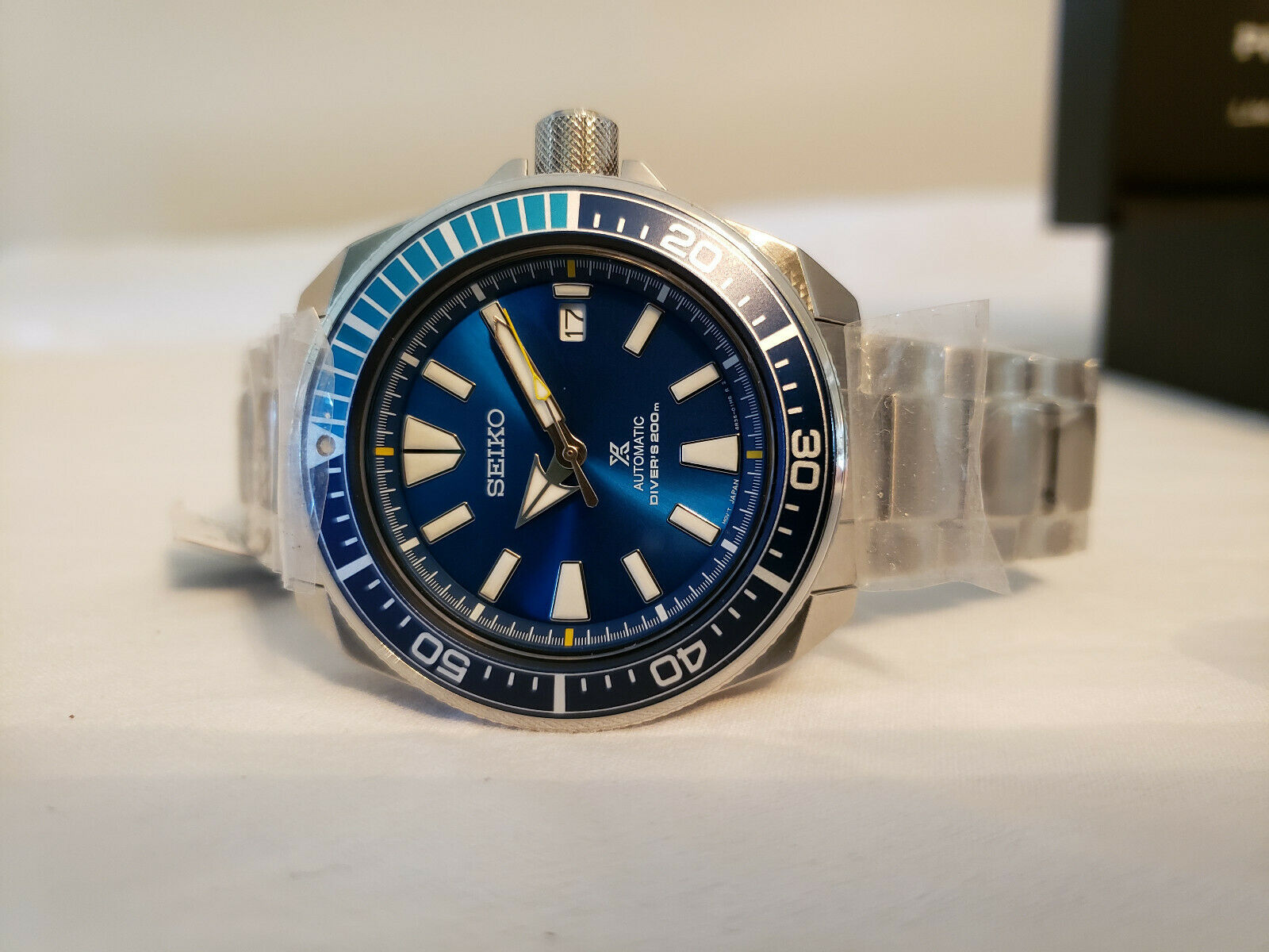 Seiko Prospex SRPB09 LIMITED EDITION BLUE LAGOON SAMURAI NEVER USED ...