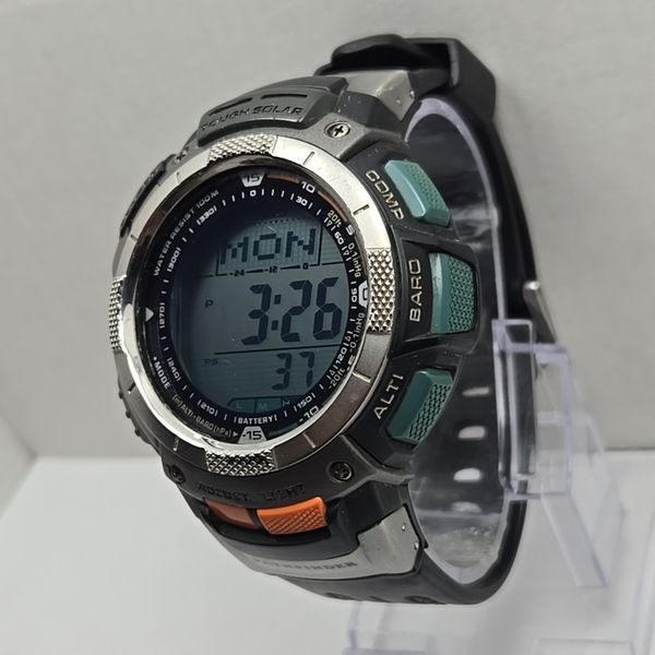 Casio Pathfinder PAG 80 Tough Solar New Battery Triple Sensor Digital ...