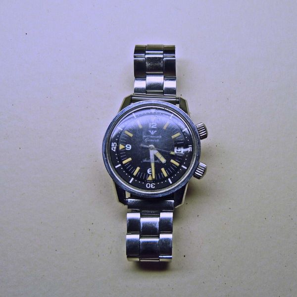 Vintage 1960s Wittnauer 8007 Super Compressor Diving Wrist Watch ...