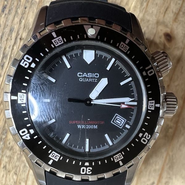 Casio MTD-1054 Illuminator Diver's Watch - 200m Just Watch No Box Or ...