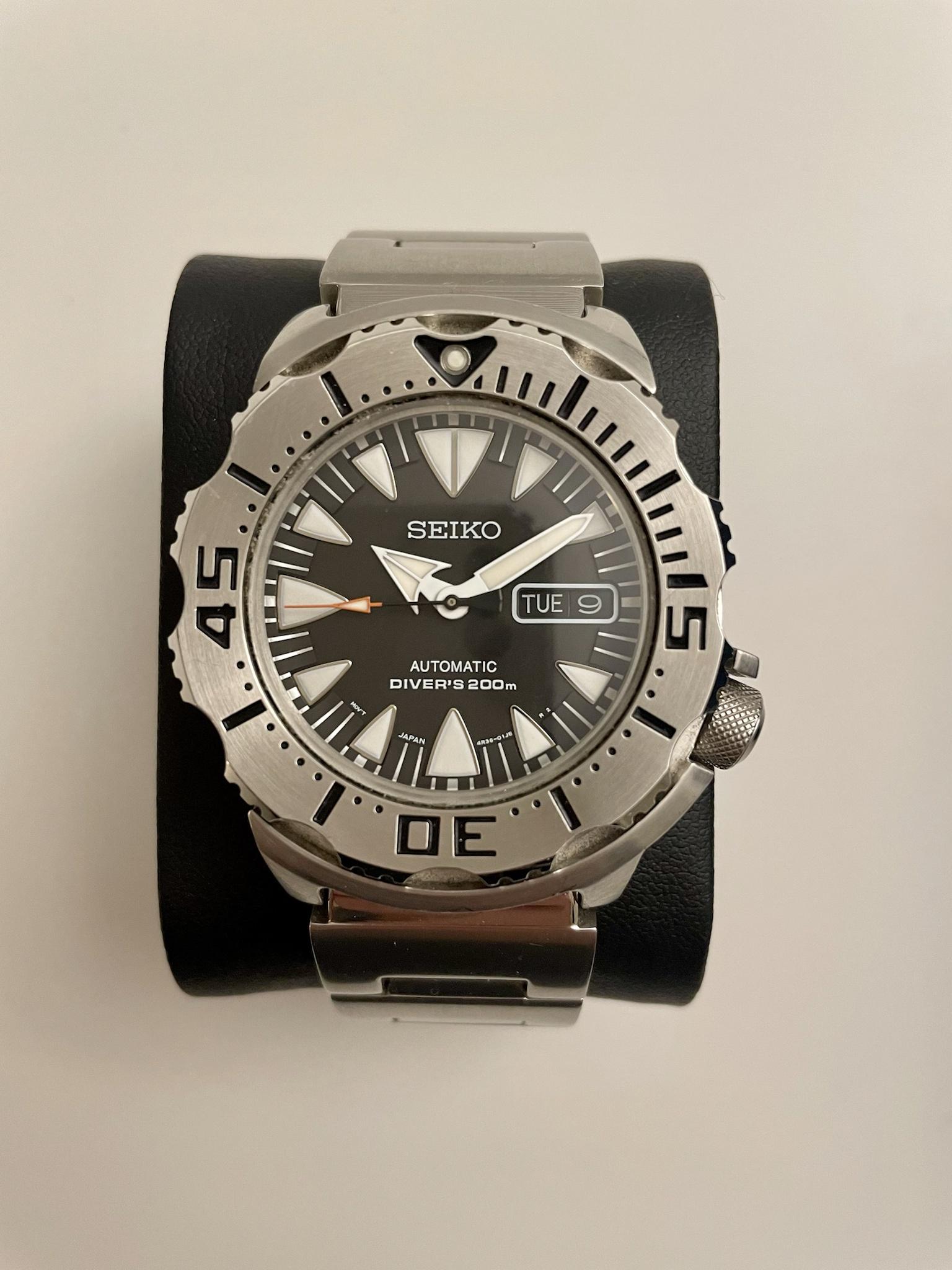 [WTS] Seiko SRP307 2nd Gen Black Monster | WatchCharts Marketplace
