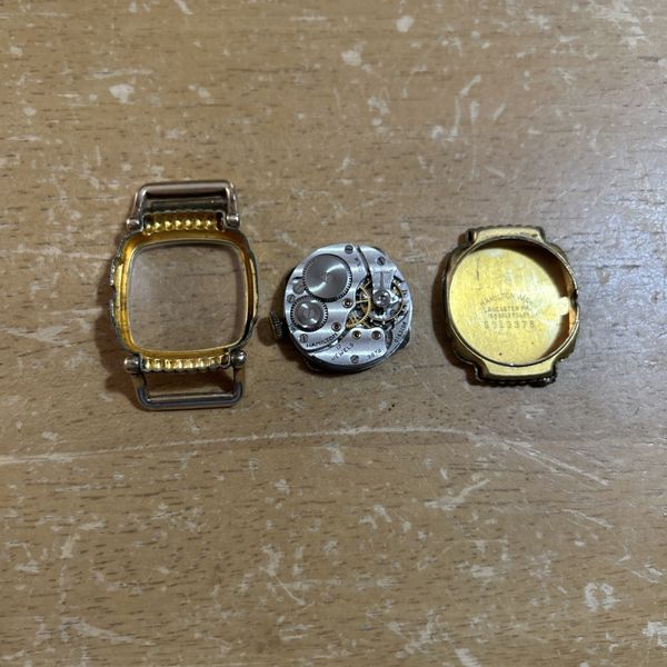 Vintage Hamilton Watch, circa 1940s 10K gold, For parts To Restore ...