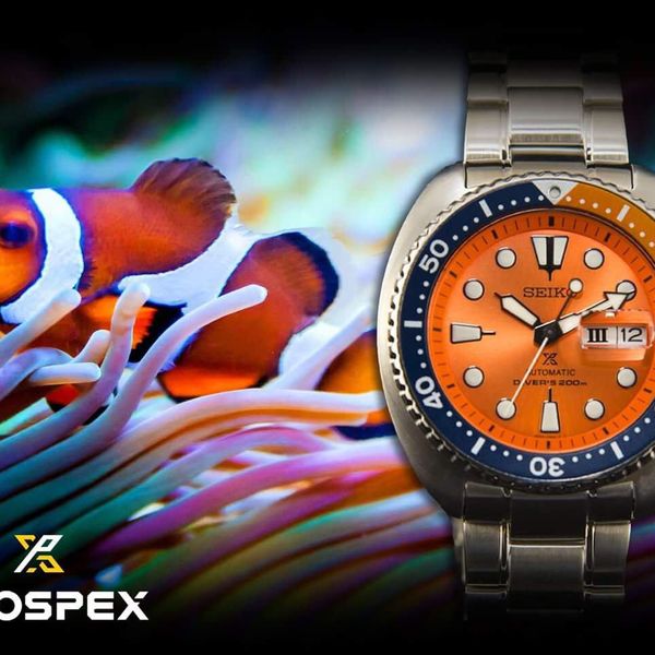 New Seiko Orange Turtle "Nemo" Diver Watch 200M Automatic SRPC95K1 ...