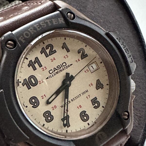 Casio Men's Forester Illuminator Men's Watch Brown Nylon Band FT500W ...