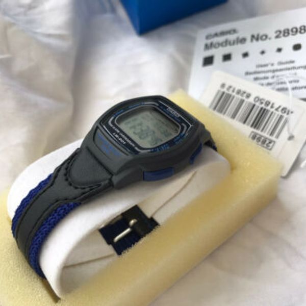 Casio Women's Watch 2898 LW-201 Blue & Grey Canvas Strap Water ...