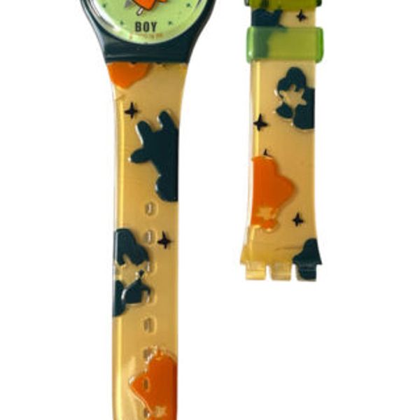 Vintage 1999 Swatch Watch Cow Boy Rare Swiss Swatch Watches 90s Working ...