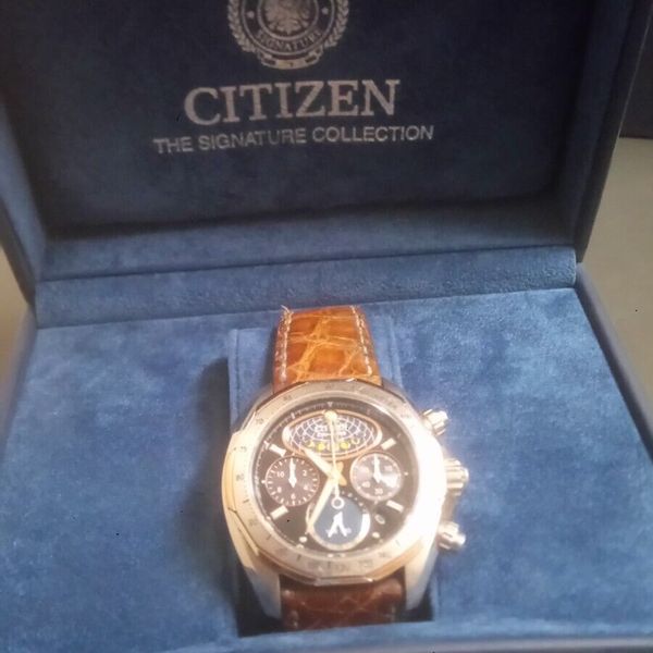 Citizen Signature Moon Phase Flyback Eco Drive | WatchCharts Marketplace