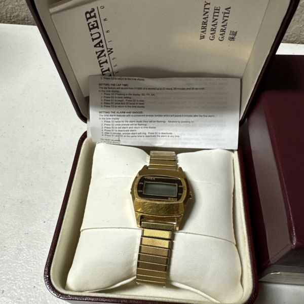 Vintage 1975 Timex SSQ Watch Wittnauer Swiss Watch In Original Box ...