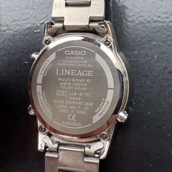 Casio Radio Watch Titanium Solar Sapphire Crystal M170TD-1AER ...