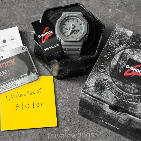 FS: Casio G-Shock Grey CasiOak GA2110ET-8A, New, Unworn | WatchCharts